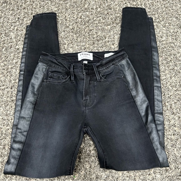 Frame Denim | Jeans | Frame Denim Le Skinny De Jeanne Black Jeans ...